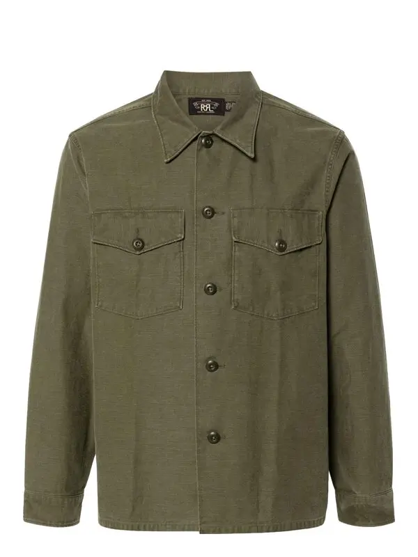 Ralph Lauren Slub-texture Cotton Shirt - Green
