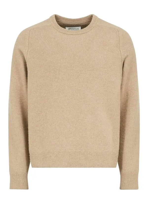 MAISON MARGIELA Crew-neck Wool Jumper - Beige