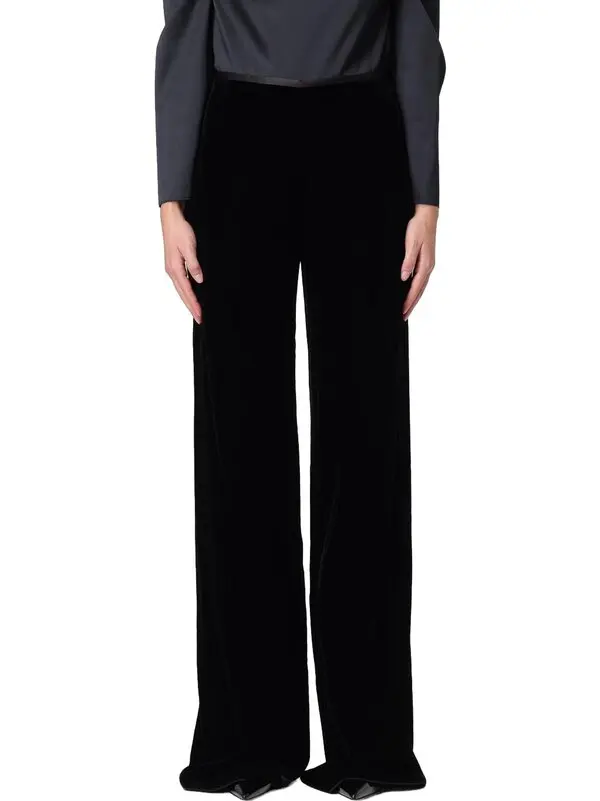 Emporio Armani Wide Leg Trousers - Black