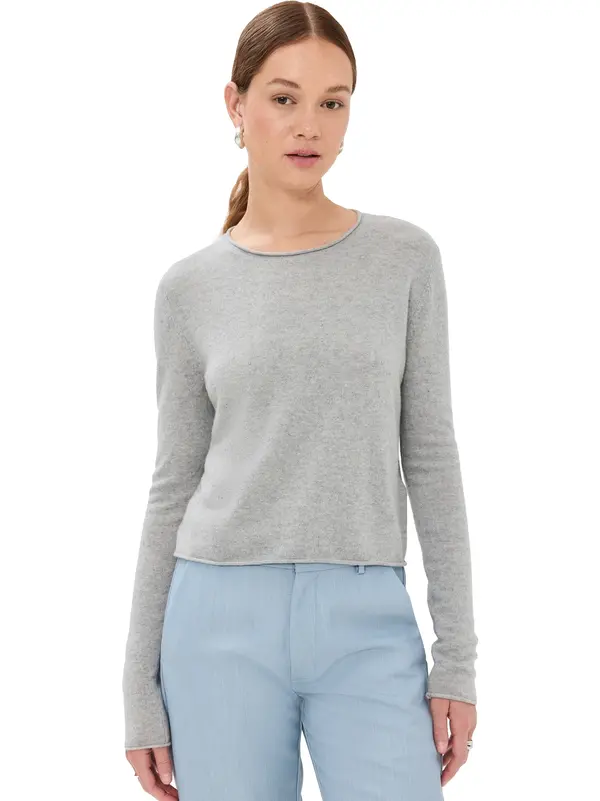 LISA YANG Ida Cashmere Sweater - Dove Grey