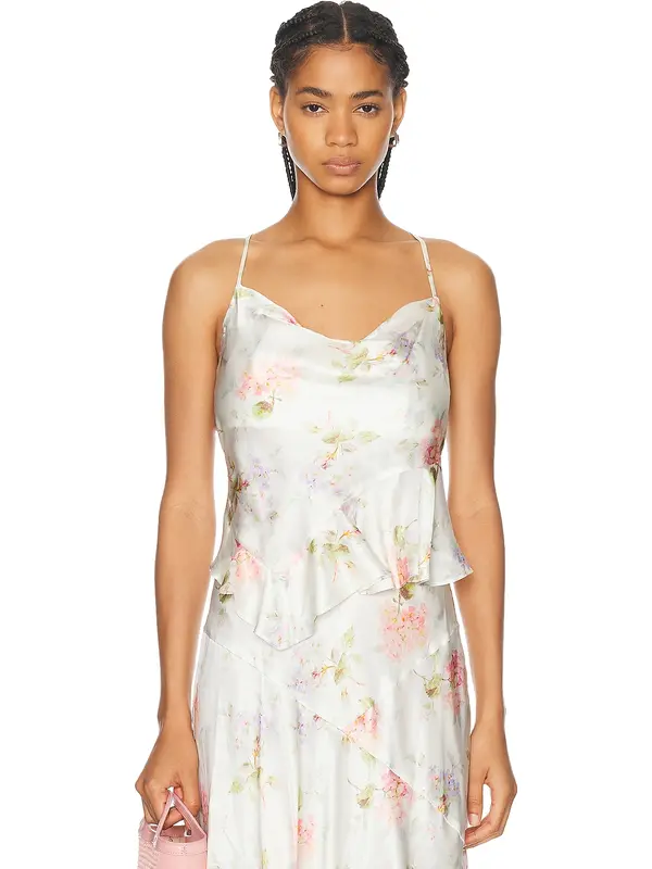LoveShackFancy Valetta Cami - Pearl Drop