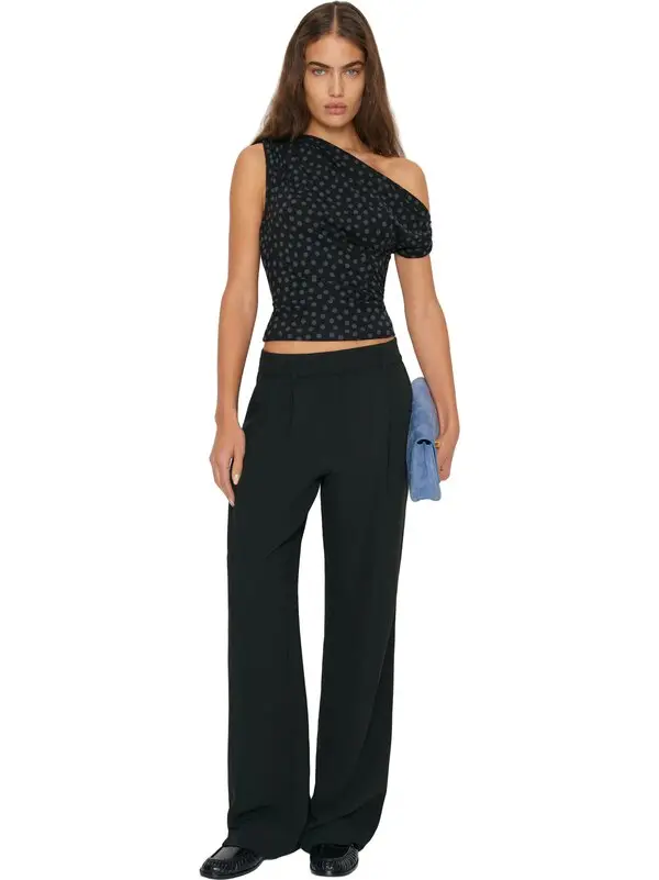 REFORMATION Belle Knit Top - Black