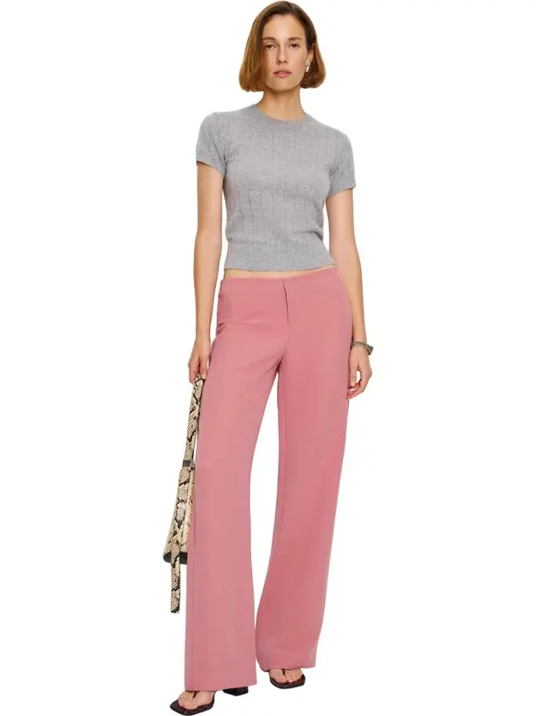 REFORMATION Vida Low Rise Relaxed Leg Pant - Pink
