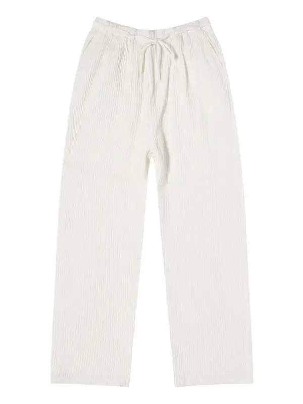 Obey Camille Waffle Trousers - Muted White