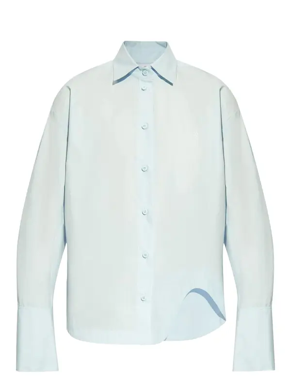 Attico Eliza Cotton Shirt - Blue