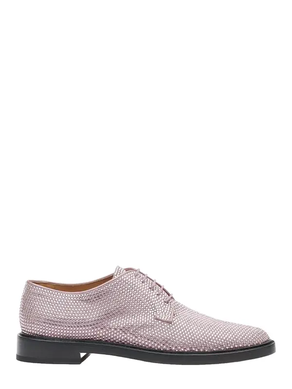 MAISON MARGIELA Tabi Rhinestone-embellished Derby Shoes - Pink