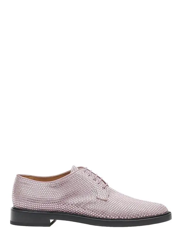 MAISON MARGIELA Tabi Rhinestone-embellished Derby Shoes - Pink
