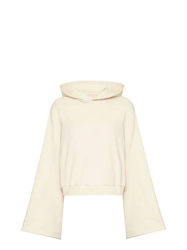 MAISON MARGIELA Drop-shoulder Hooded Sweatshirt - Neutrals