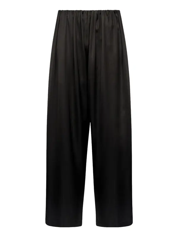 MAISON MARGIELA Pleated High-waist Trousers - Black