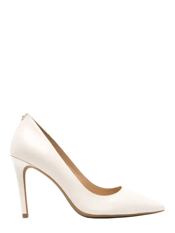 Michael Kors Pointed-toe Leather Pumps - Neutrals