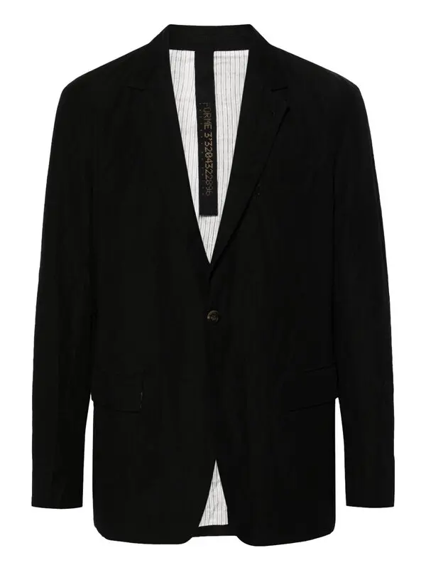 FORME D'EXPRESSION 1b Lounge Single-breasted Blazer - Black