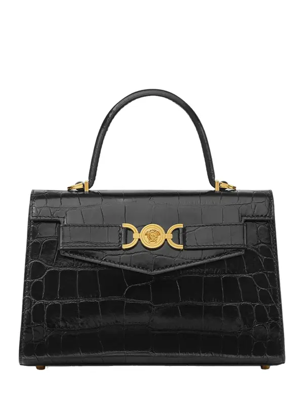 Versace Medusa '95 Croc-effect Tote - Black