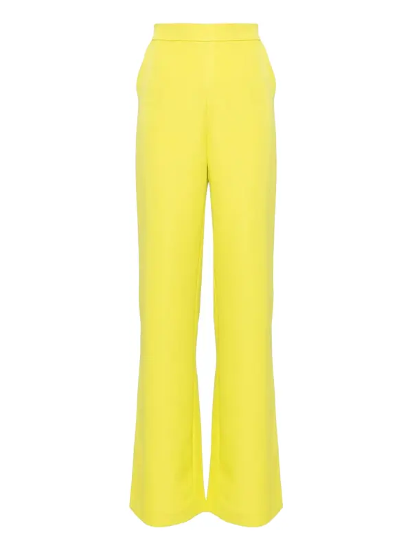 SAIID KOBEISY High-rise Straight-leg Trousers - Green