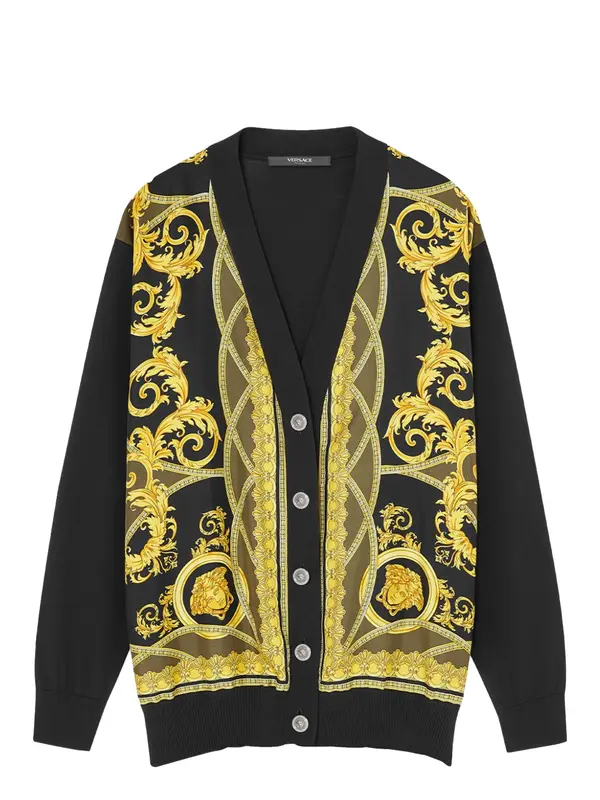 Versace La Coupe Des Dieux Cardigan - Black