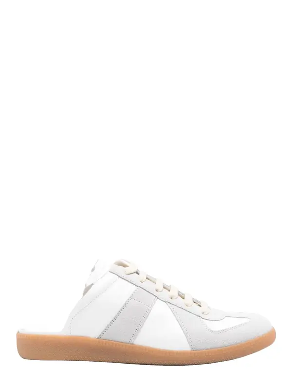 MAISON MARGIELA Panelled Lace-up Slippers - White