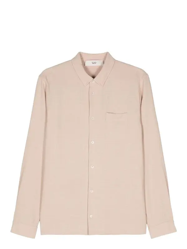 Séfr Hampus Crepe Shirt - Neutrals