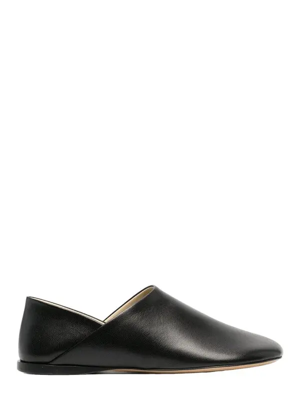 Loewe Round-toe Ballerina Flats - Black