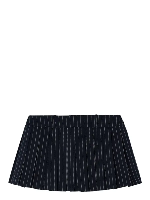 THE FRANKIE SHOP Blake Pinstriped Mini Skirt - Blue