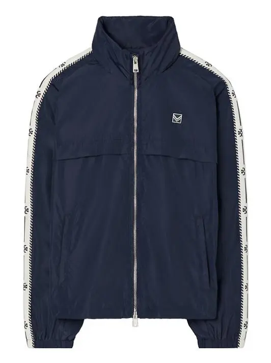 Tory Burch Logo Tape Jacket - Tory Navy