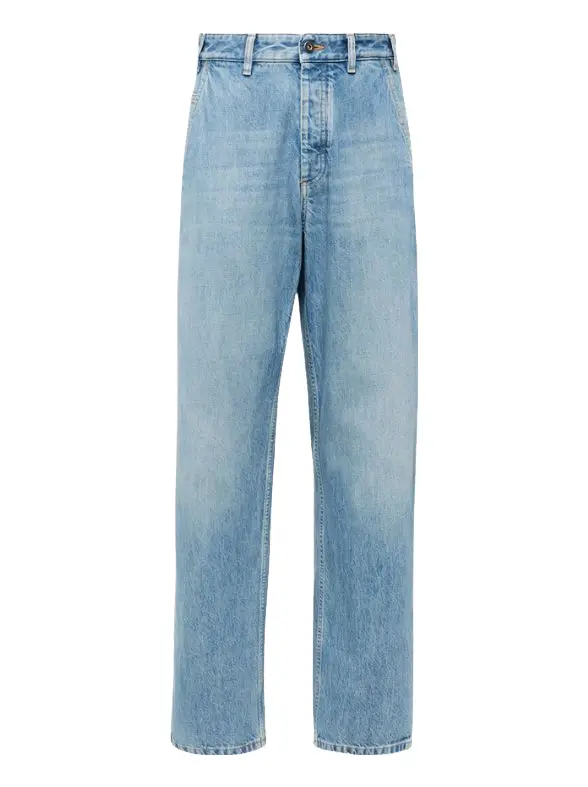 Bottega Veneta Mid-rise Straight Jeans - Blue