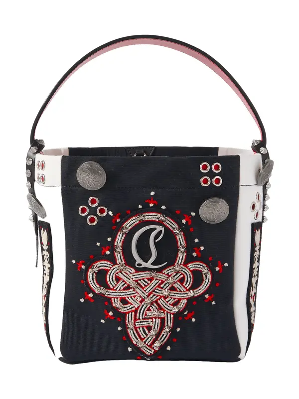 CHRISTIAN LOUBOUTIN Breizcaba Embellished Tote - Black