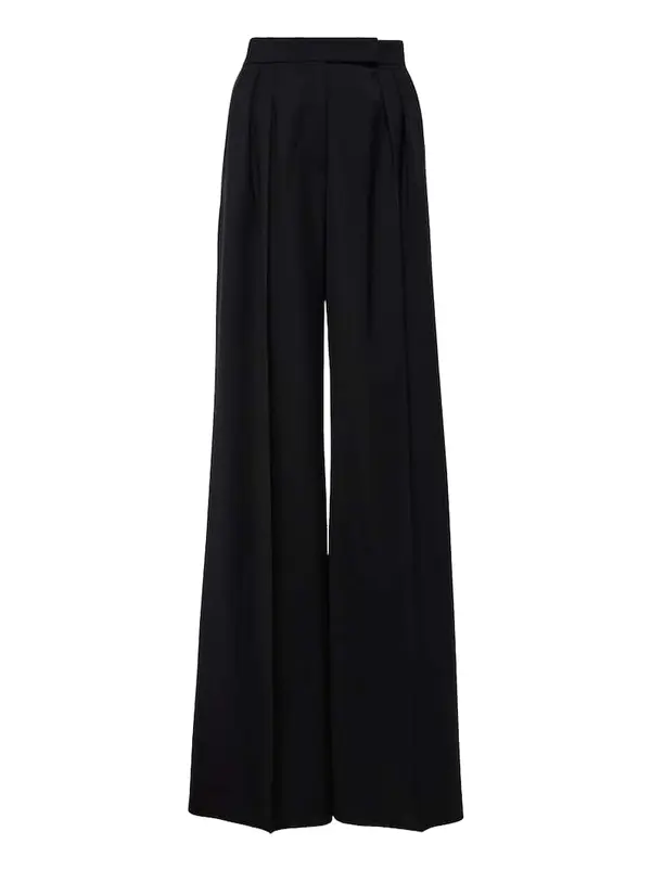 Max Mara Rimini Wide-leg Pants - Black