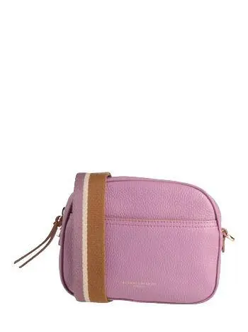 GIANNI CHIARINI Leather Camera Crossbody Bag - Purple