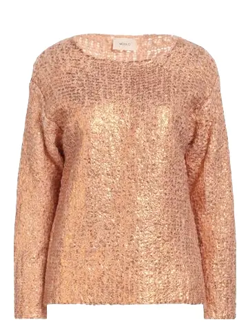 VICOLO Knitted Metallic Sweater - Orange