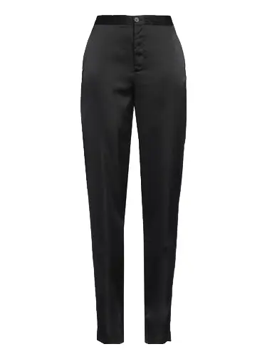 ROBERTO COLLINA Tapered Satin Pants - Black