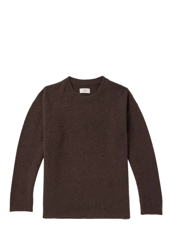 SSAM Brushed Cashmere Sweater - Brown