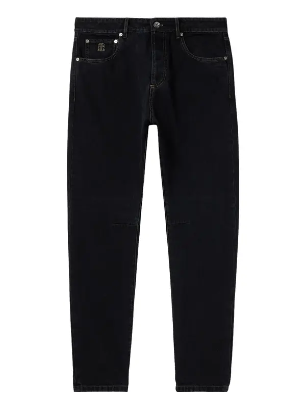 Brunello Cucinelli Leisure Straight-leg Jeans - Black