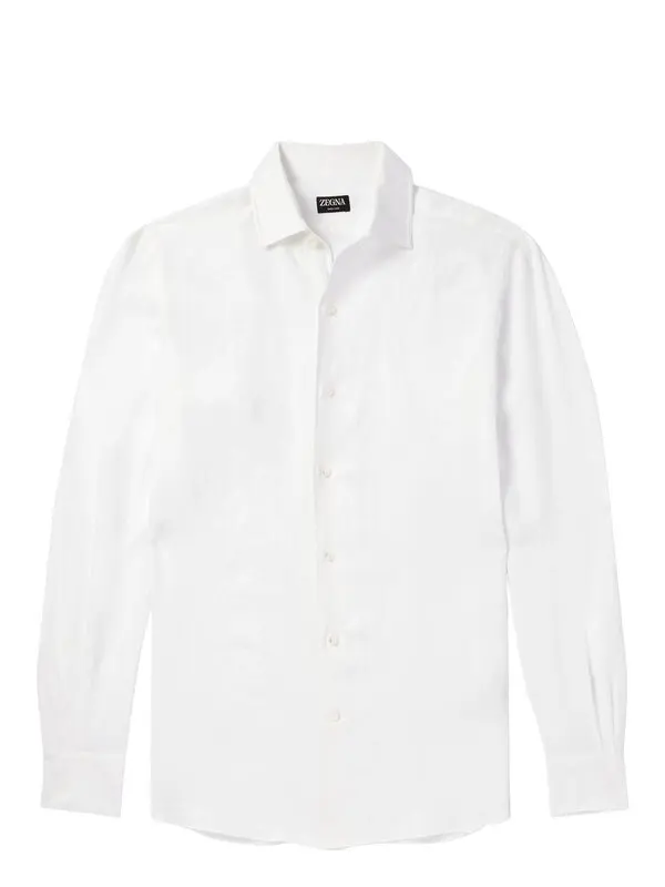 Zegna Oasi Linen Shirt - White