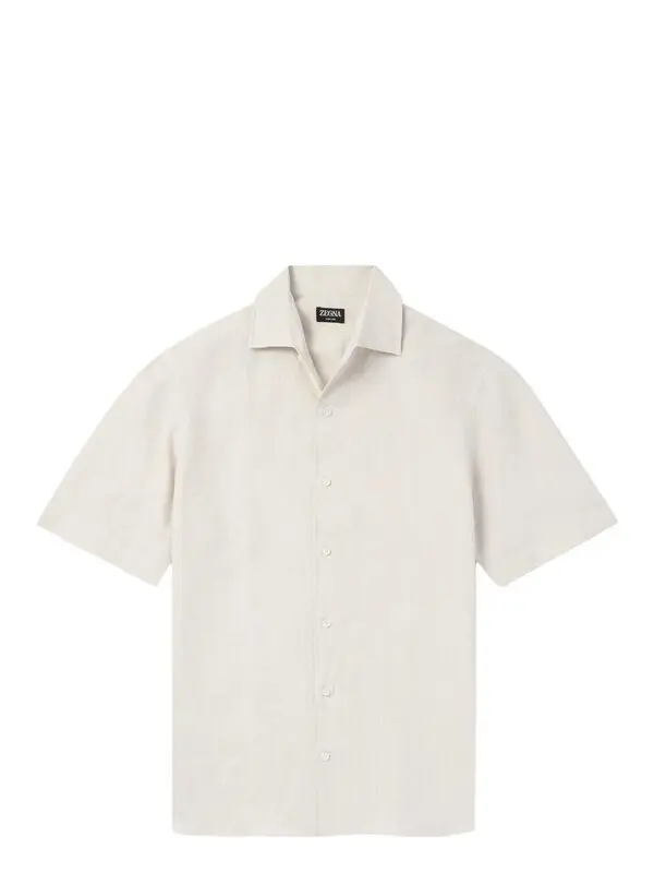 Zegna Oasi Linen Shirt - Neutrals