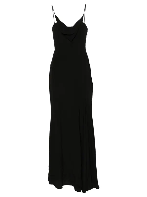 Isabel Marant Kapri Cowl-neck Maxi Dress - Black