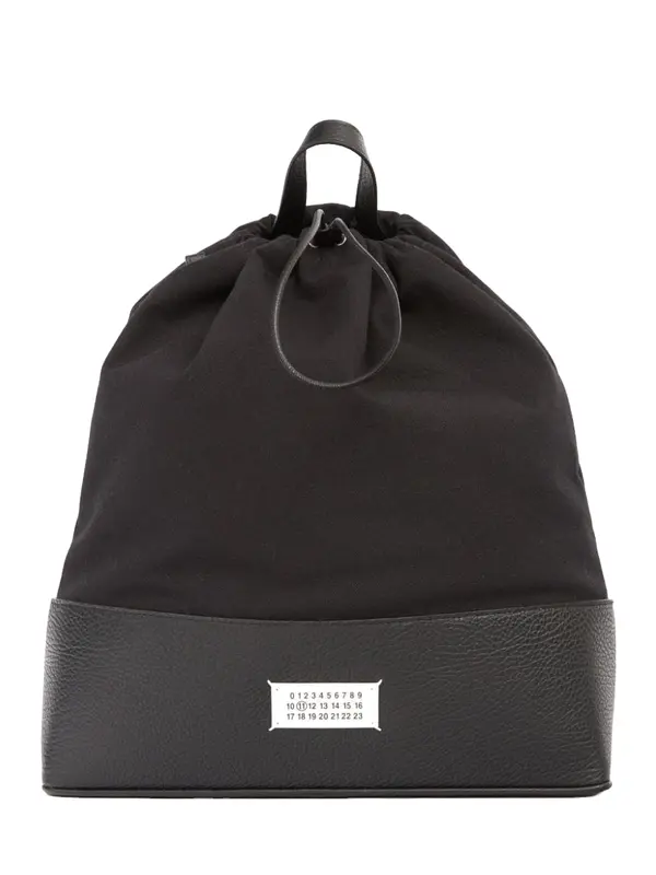 MAISON MARGIELA Daily Drawstring Medium Backpack - Black