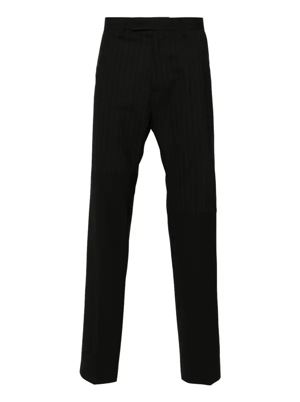MAISON MARGIELA Panelled Pinstripe Trousers - Black
