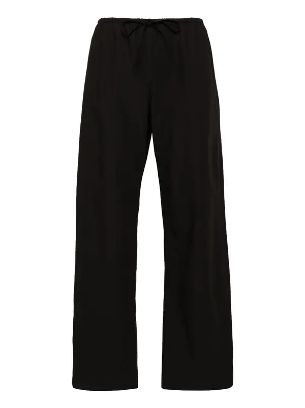 Matteau Drawstring-waist Trousers - Black