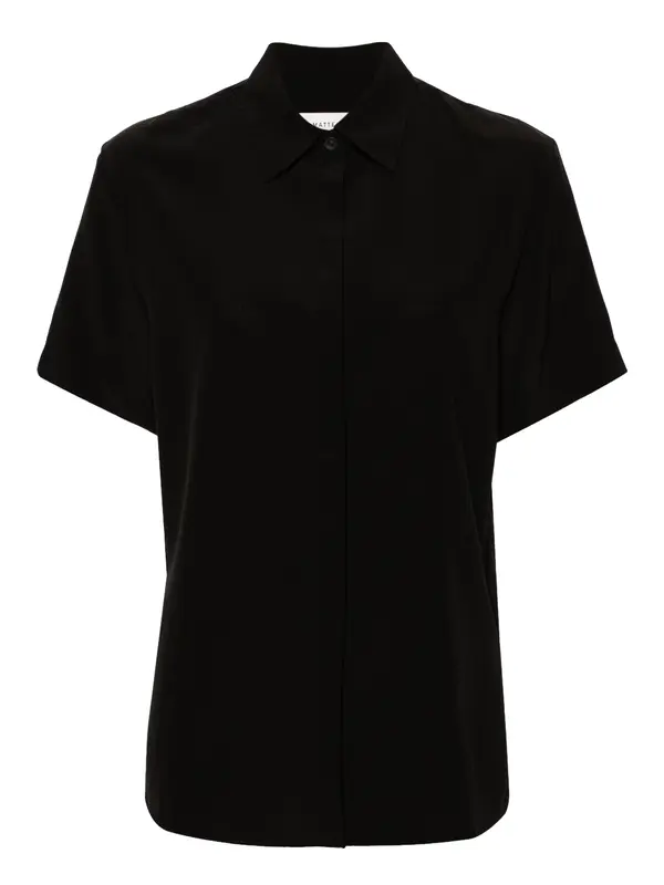 Matteau Short-sleeve Silk Shirt - Black