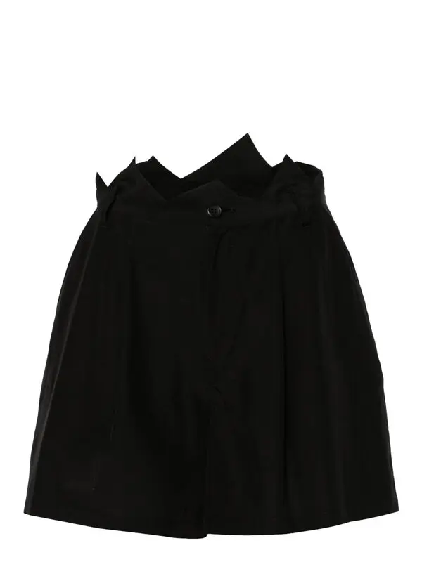 Yohji Yamamoto Asymmetric Shorts - Black