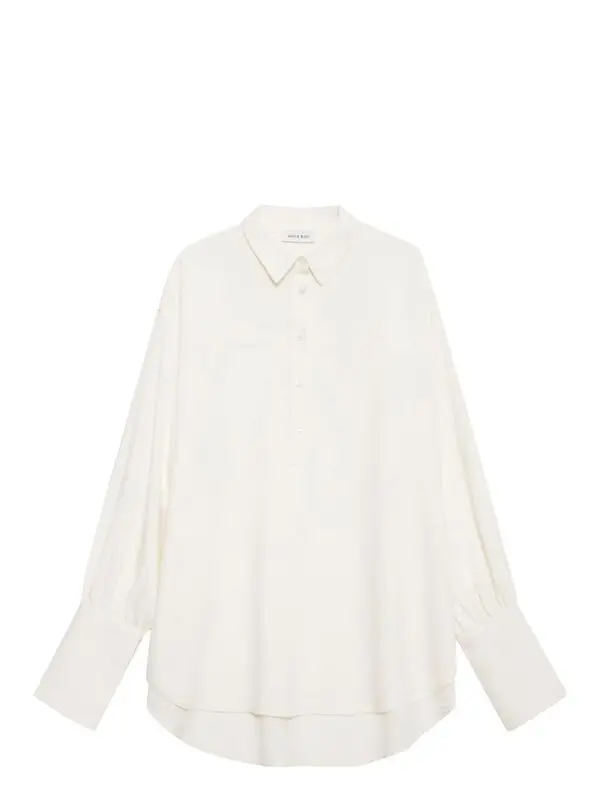 ANINE BING Lake Long-sleeve Shirt - Neutrals
