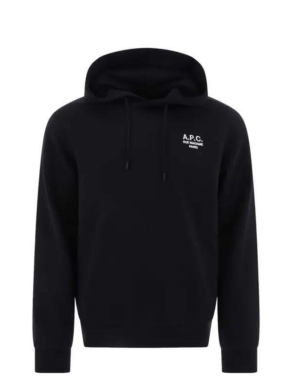 A.p.c. Logo-print Drawstring Hoodie - Black