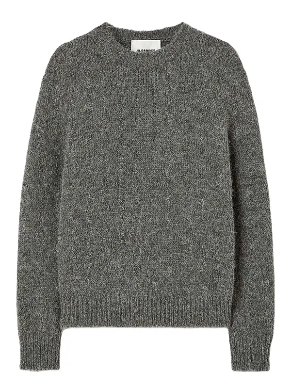 JIL SANDER Crew-neck Wool Jumper - Grey