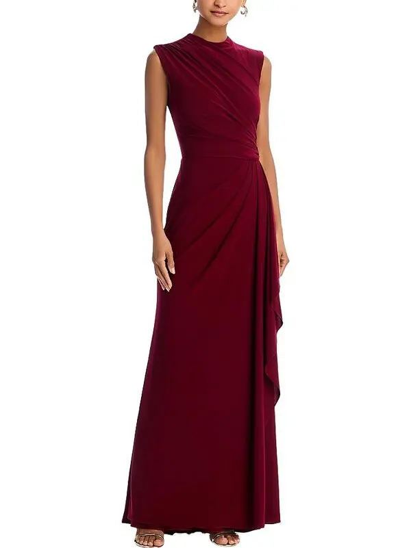 Aqua Draped Gown Exclusive - Bordeaux