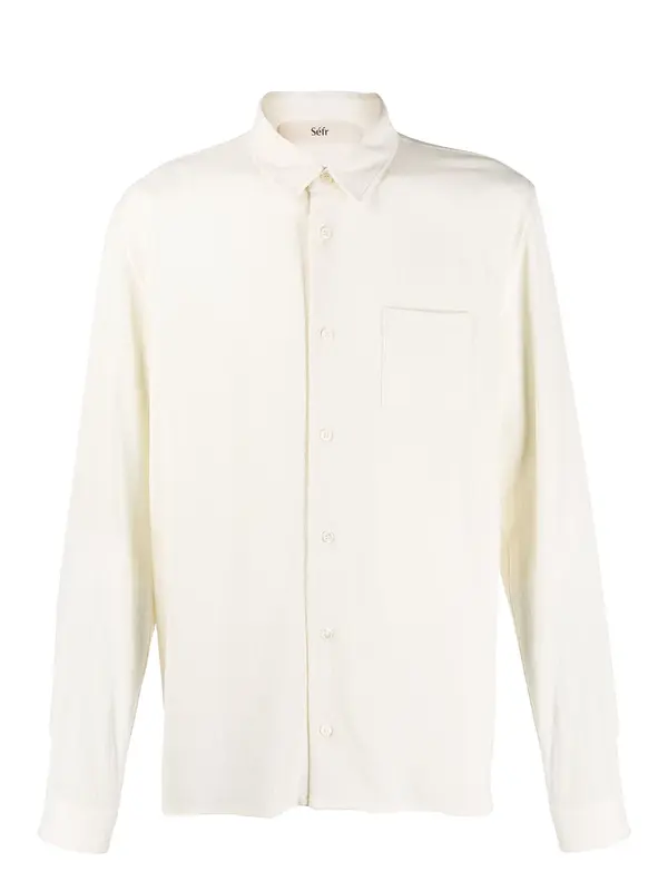 Séfr Hampus Plain Shirt - White
