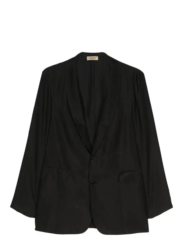 Barena Venezia Single-breasted Silk Blazer - Black