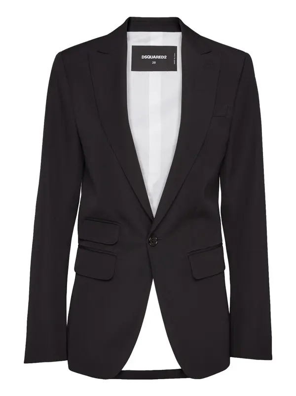 Dsquared2 Single-breasted Tailored Blazer - Black