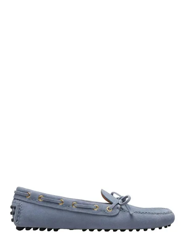 Car Shoe Suede Driving Shoes - Blue