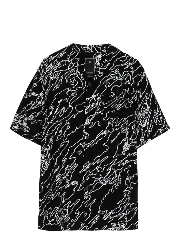 MAHARISHI Maha Basquiat Abstract-print Shirt - Black
