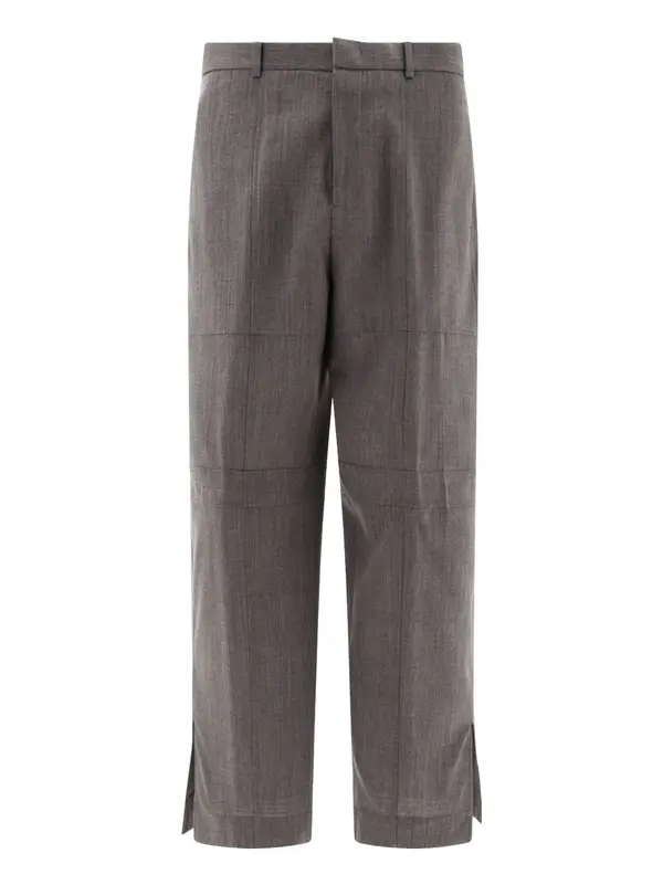 JIL SANDER Tailored Wool Trousers - Grey