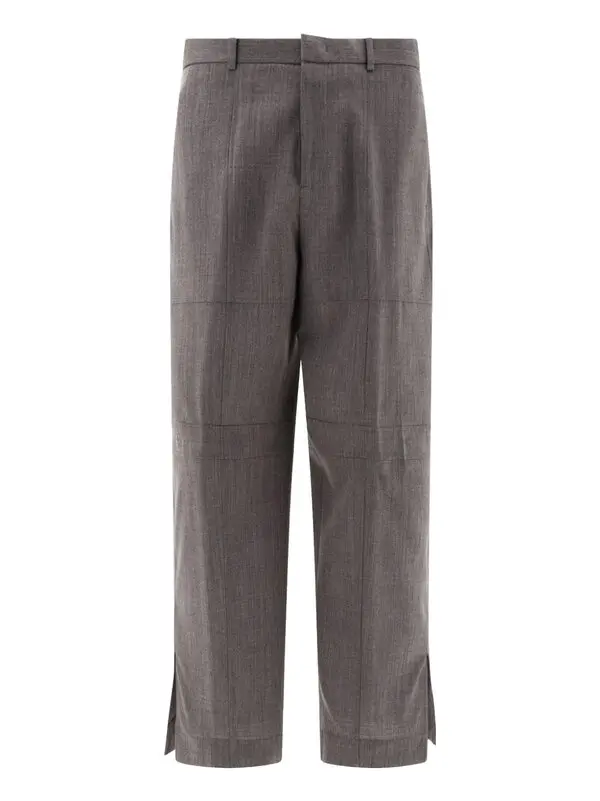 JIL SANDER Tailored Wool Trousers - Grey